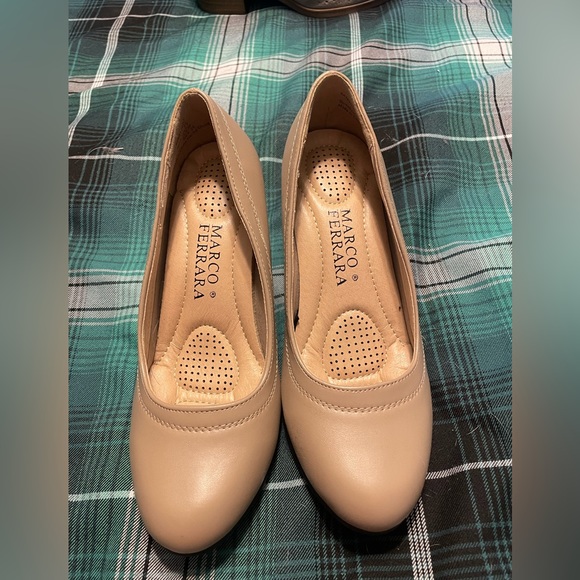 Marco Ferrara | Shoes | Marco Ferrara Beige Heels | Poshmark